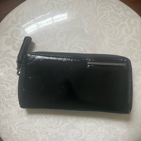 Bags | Item Faux Leather Zip Up Wallet | Poshmark